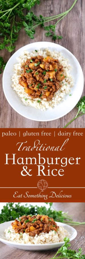 Traditional Hamburger & Rice - Eat Something Delicious