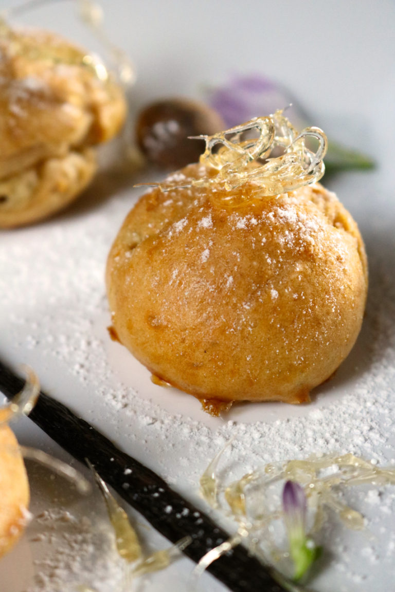 Vanilla Nutmeg Cream Puffs - Eat Something Delicious